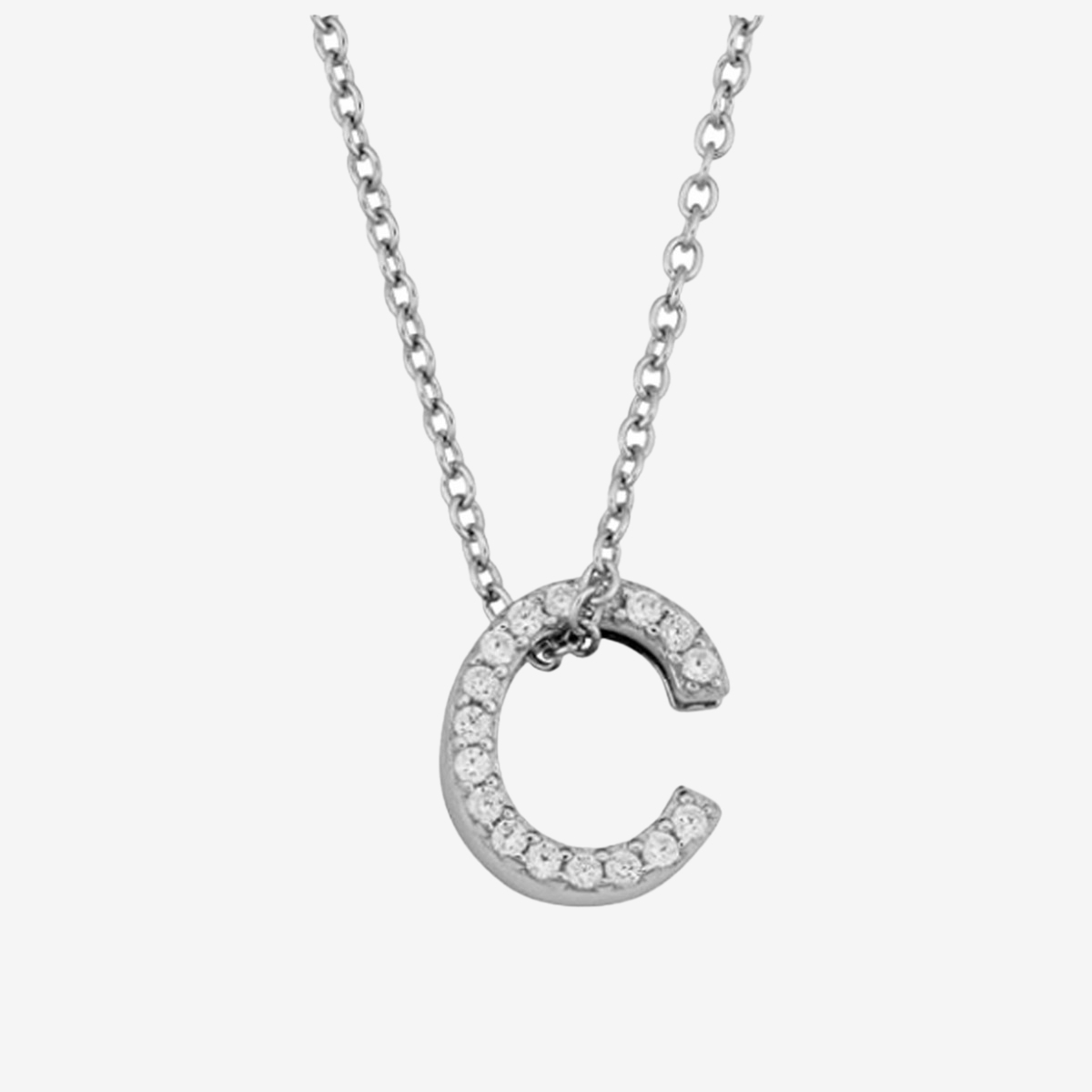 Silver Stainless Steel Alphabet Necklace/Locket/Pendants for Girls ...