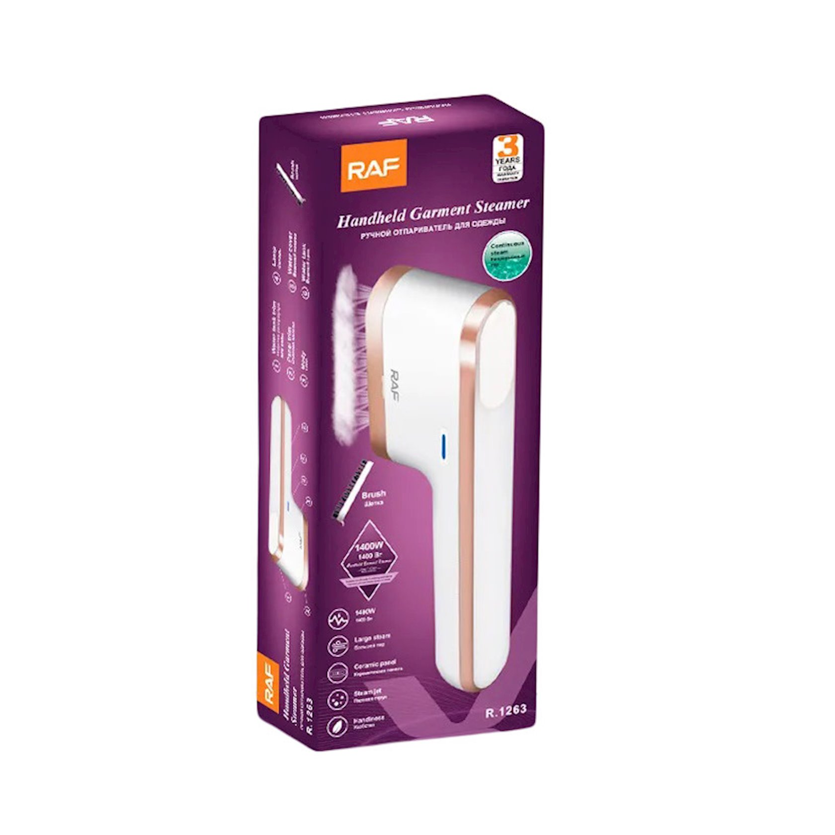 New RAF 1400W Travel Home Flat Ironing Constant Temperature Induction Fast Warm Up Large Spray ...