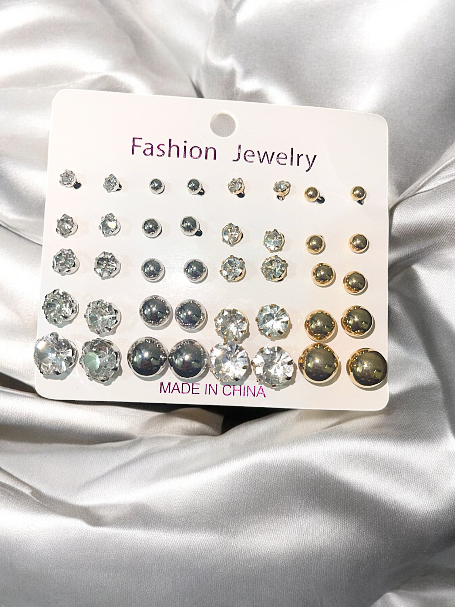 pack of earrings studs 20 pairs(40 pcs) Women/girl - Most Demanding ...