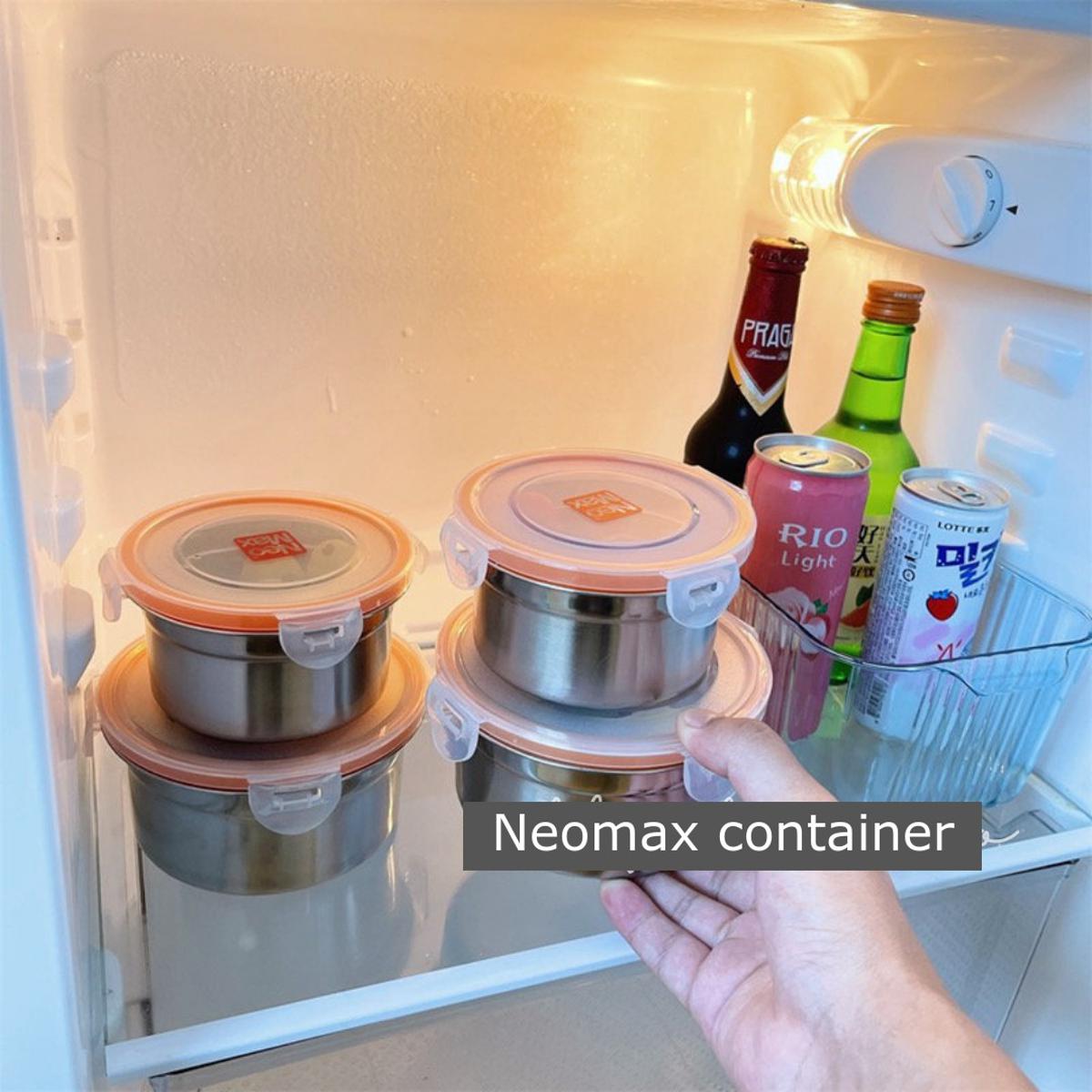 Neo Max Stainless Steel Frozen Storage Box 8 piece Note random color ...