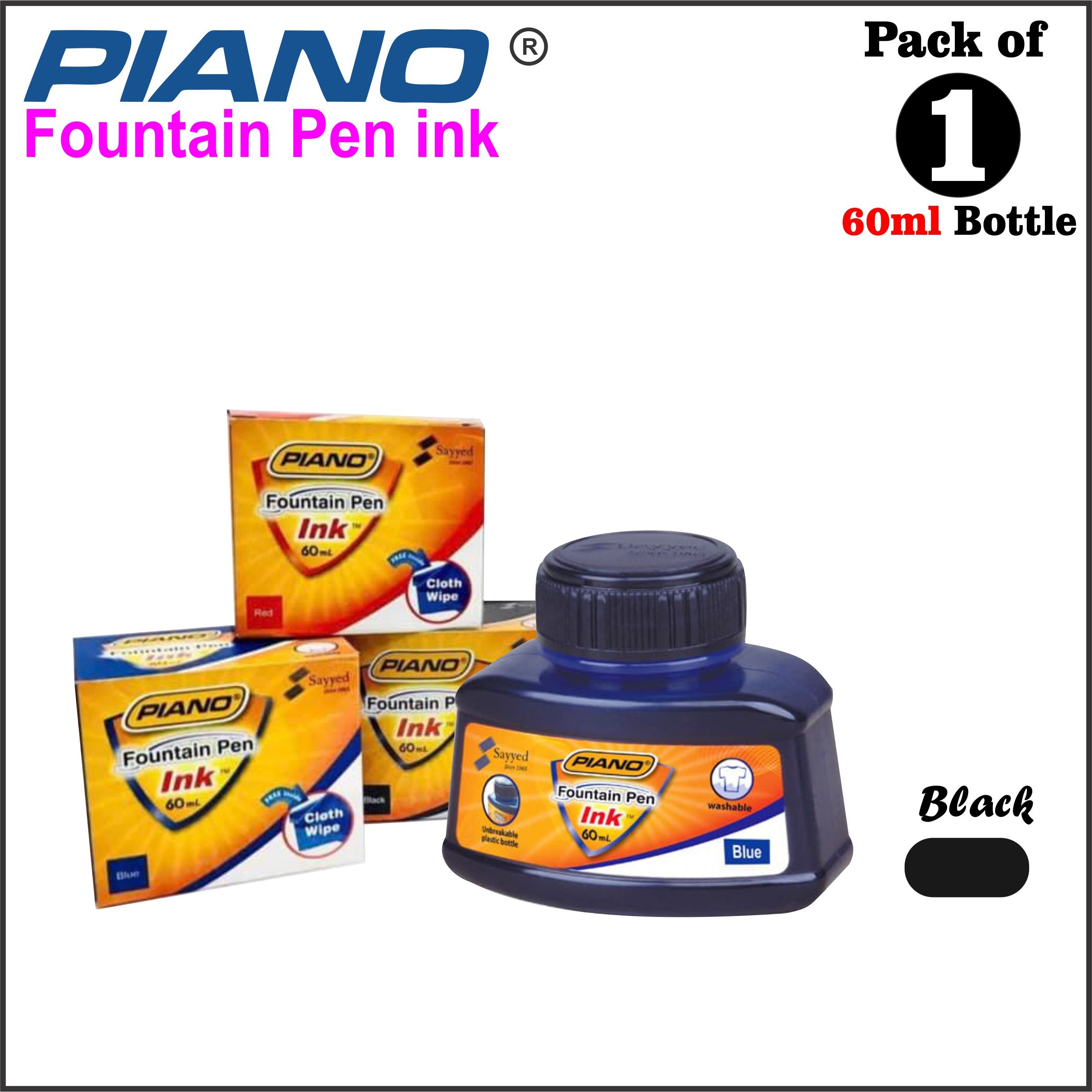Piano Fountain Pen Ink 60ml – Pack of 1 Bottle | Daraz.pk