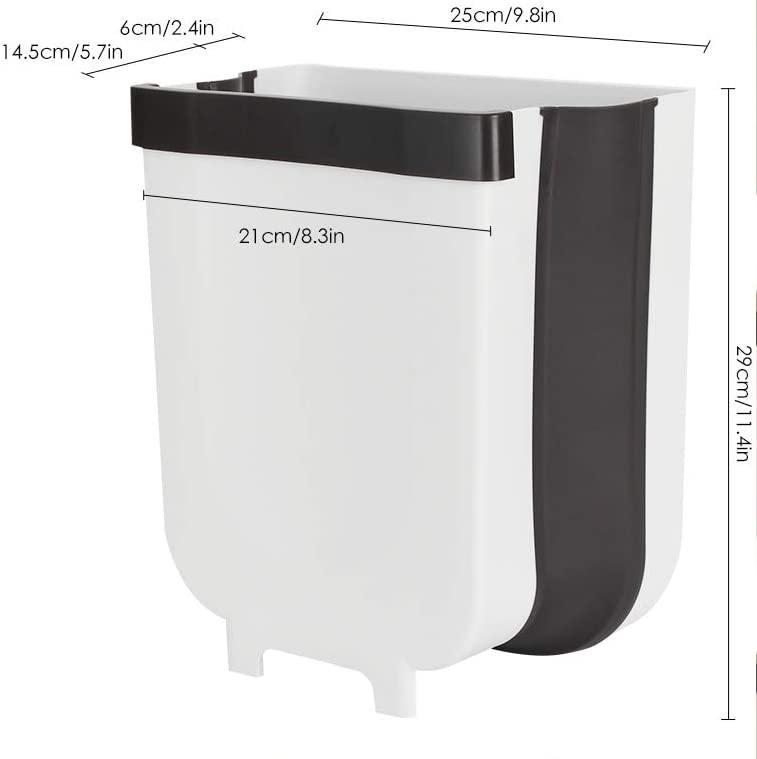 Hanging Dustbin Cabinet Door Hanging Mounted Folding Kitchen Trash ...