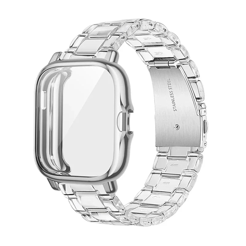 Resin Strap Case Protector For Amazfit GTS 3 2 mini Wristband Clear ...