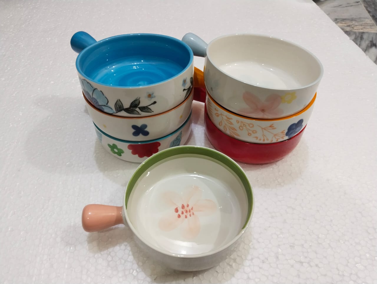 Random Color - Fruit Print Bowl, Koreaan Tableware Cute Ceramic Bowl ...