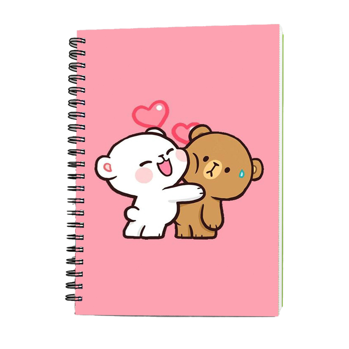 White And Brown Bear Love Spiral Notebooks & Pads - 7638 | Daraz.pk