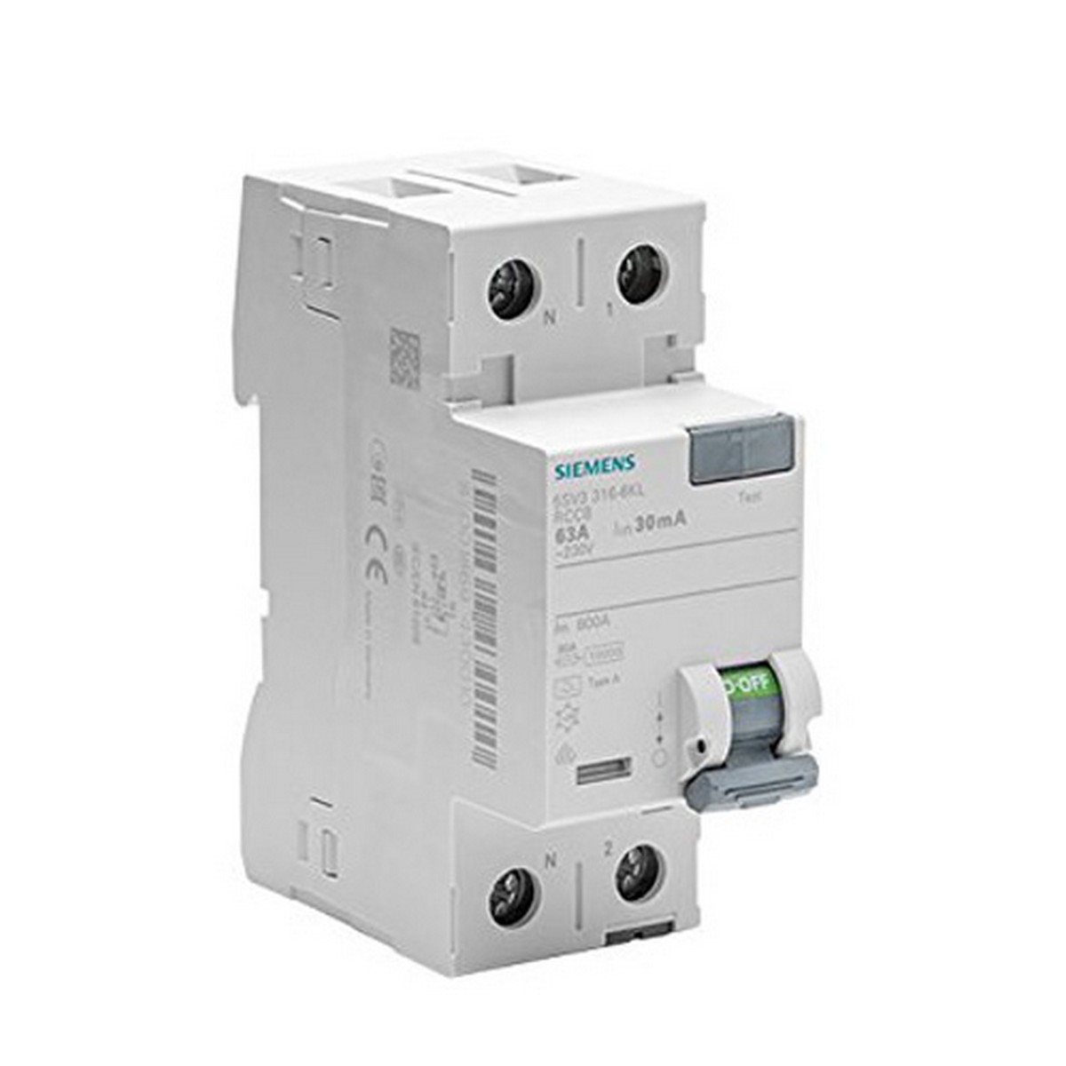 Siemens Earth Leakage Circuit Breaker 2 Pole 63AMP | Daraz.pk