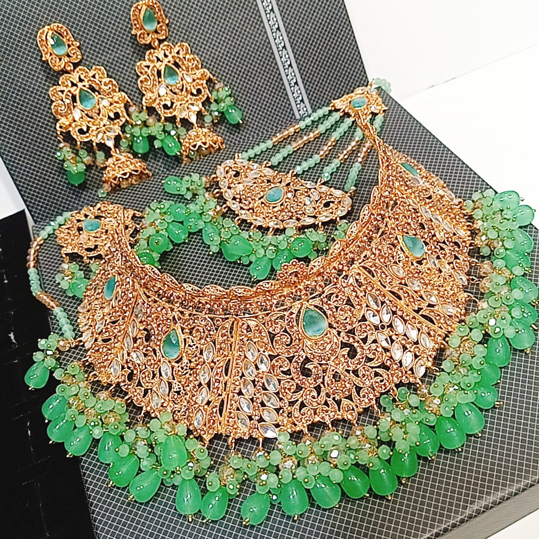 BRIDAL COLLAR SET // ELEGANT DESIGN // NEW READY STOCK | Daraz.pk