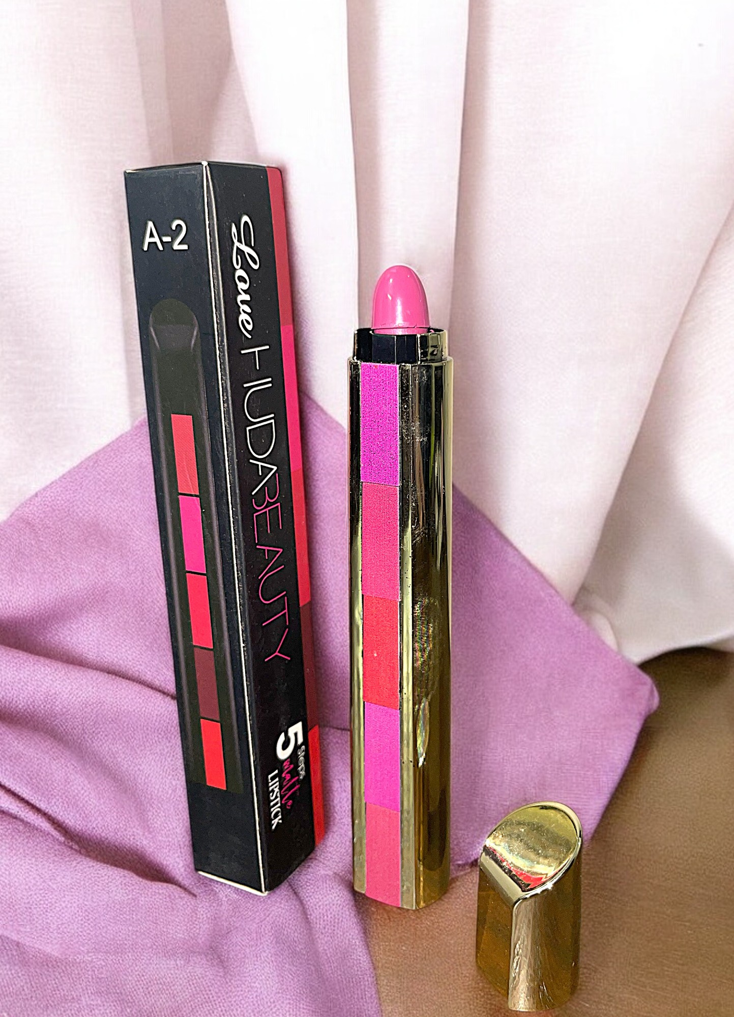 Beautish Pack of 5 Mini Matte Lipsticks Red Brown pink lipstick | Daraz.pk