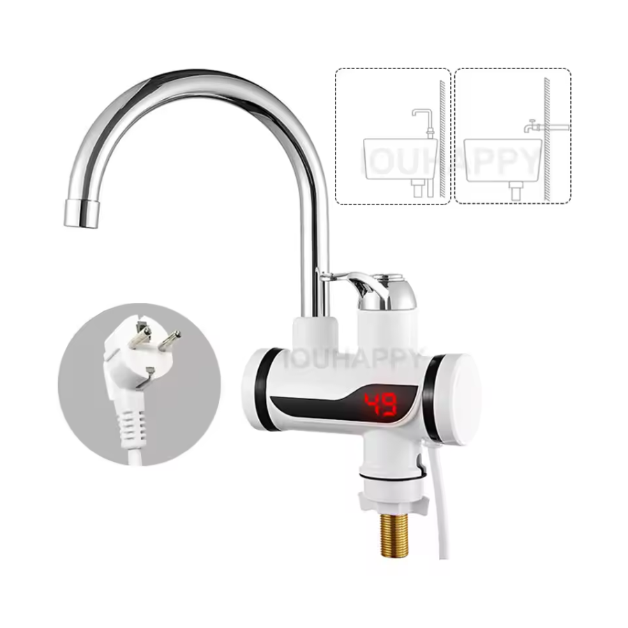 Instant Electric Water Heating Tap (360° Rotary) | Daraz.pk