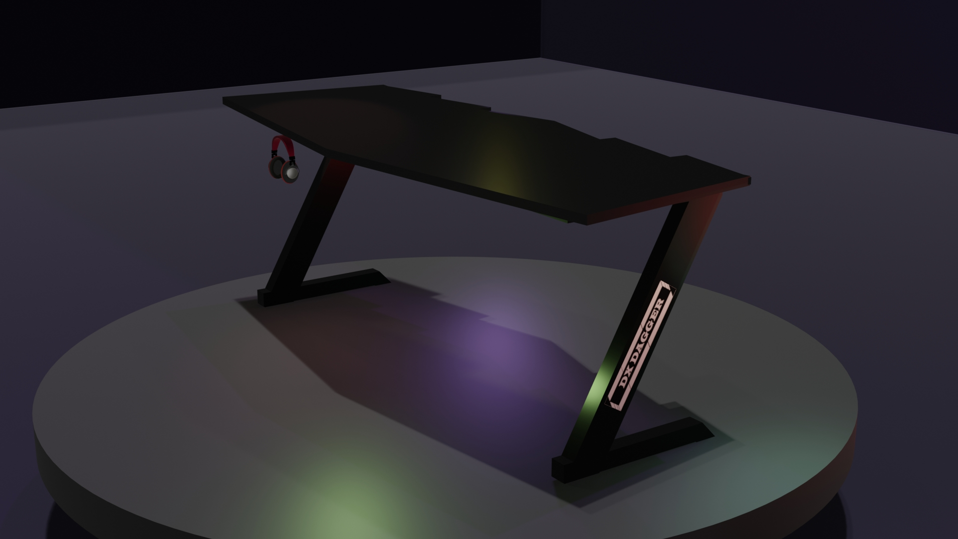 Professional Black Gaming Table 48 inches - Computer Laptop Gaming ...