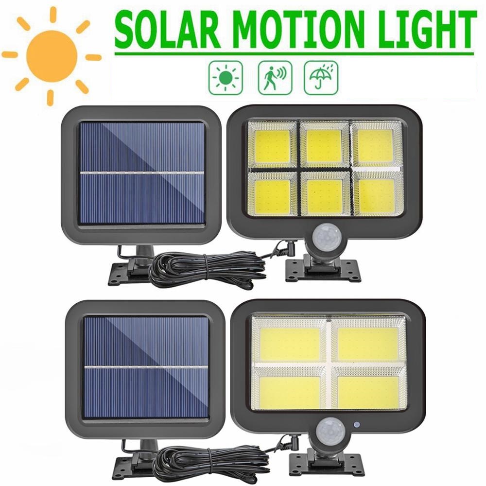 LYTZON 100W 120 LED COB Solar Powered Flood Light Spotlight Waterproof ...
