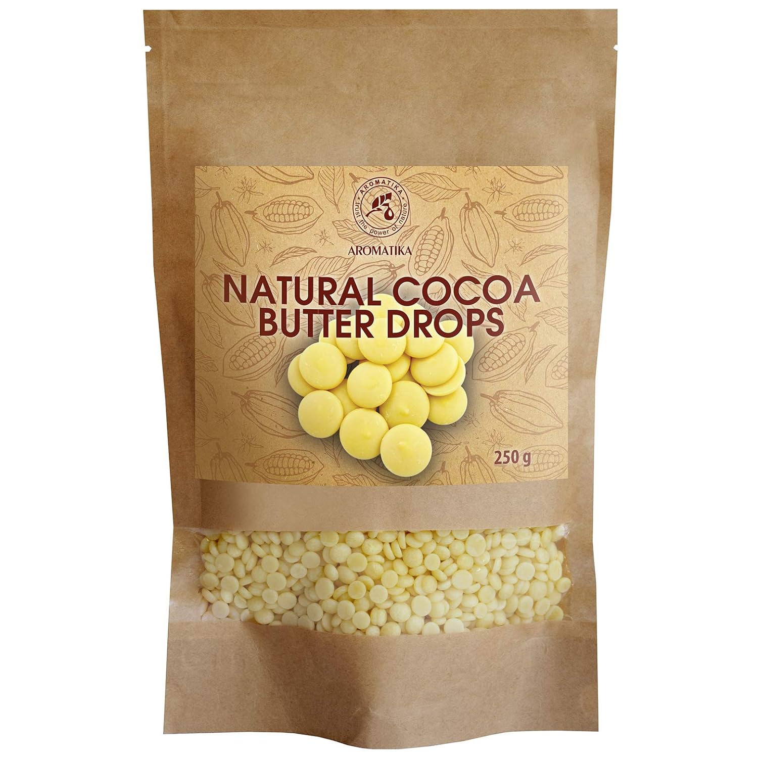 Cocoa butter drops 200g - Theobroma Cacao Butter - Cocoa Butter Chips ...