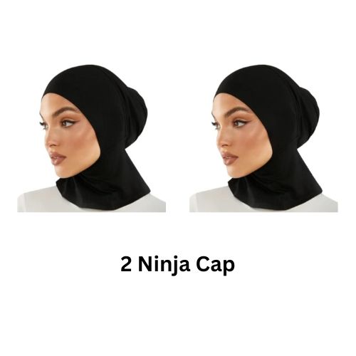 Ninja Cap Hijab Ready to Wear with Naqab for Girls - Comfortable and ...