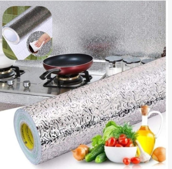 Self Adhesive Aluminium Foil Sticker Roll, Oil Proof Waterproof ...