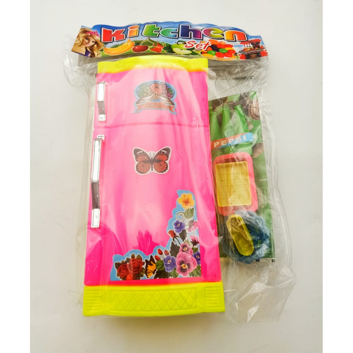 Transparent Fridge Toy With Bottles. Fruits And E.t.c - Fridge Toy For ...