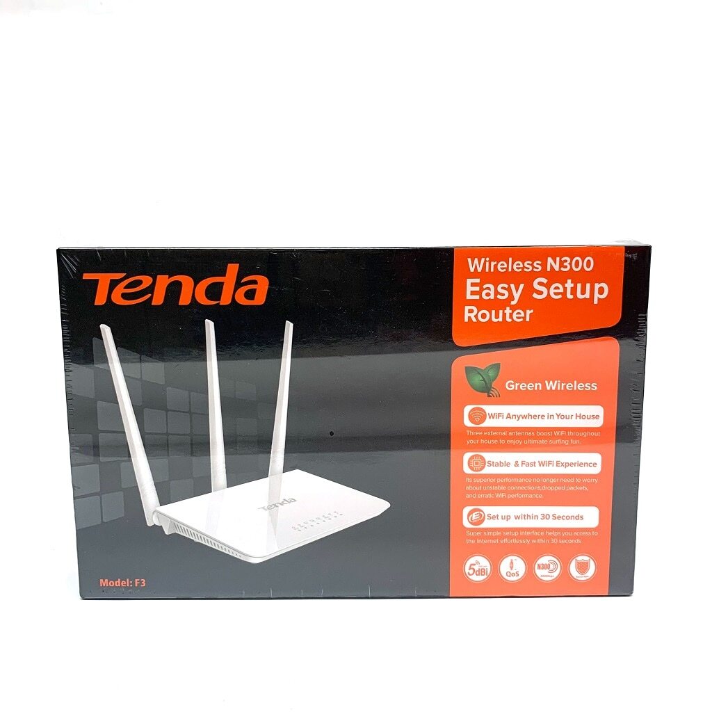 Tenda USED IMPORTED F3 300Mbps Wireless WiFi Router, Multi Language ...