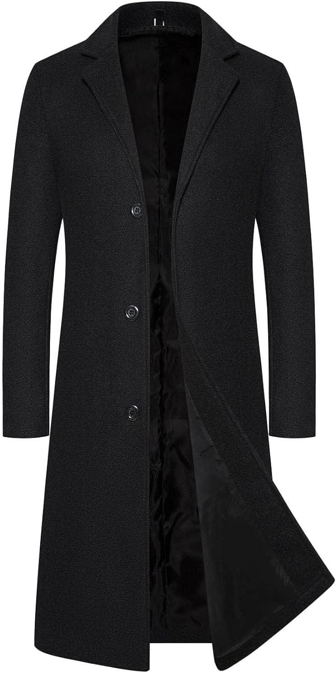Hand Stitched Men's Luxury Full Length Over Coat (Custom Design ...