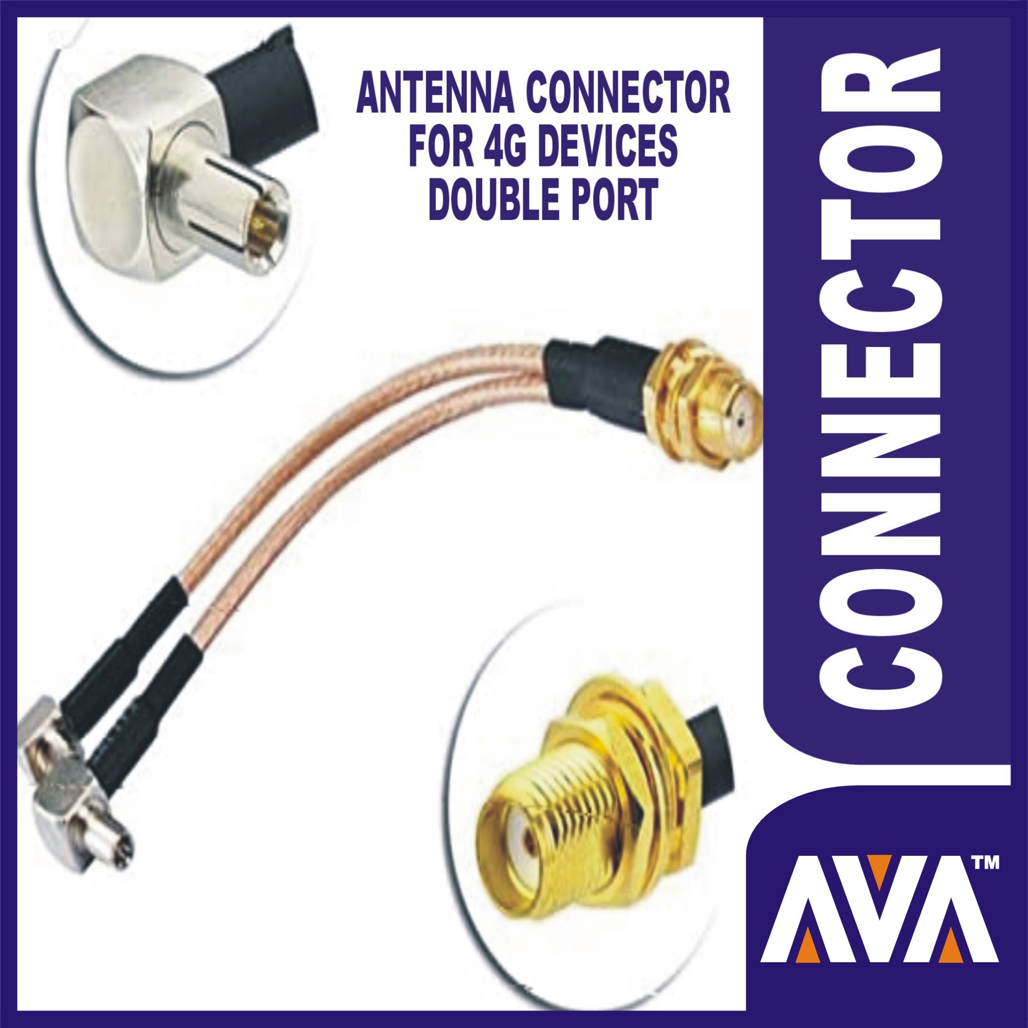 AVA Double Wire Antenna Connector For EVO Wingle Charji and all others ...