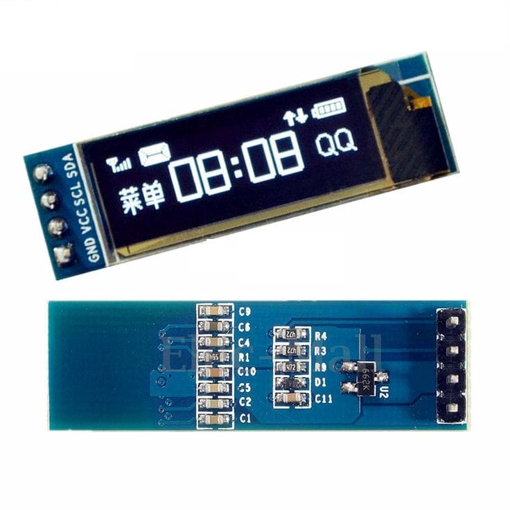 SSD1306 0.91 inch (128x32) I2C Serial White OLED LCD Display Module for Arduino | Daraz.pk