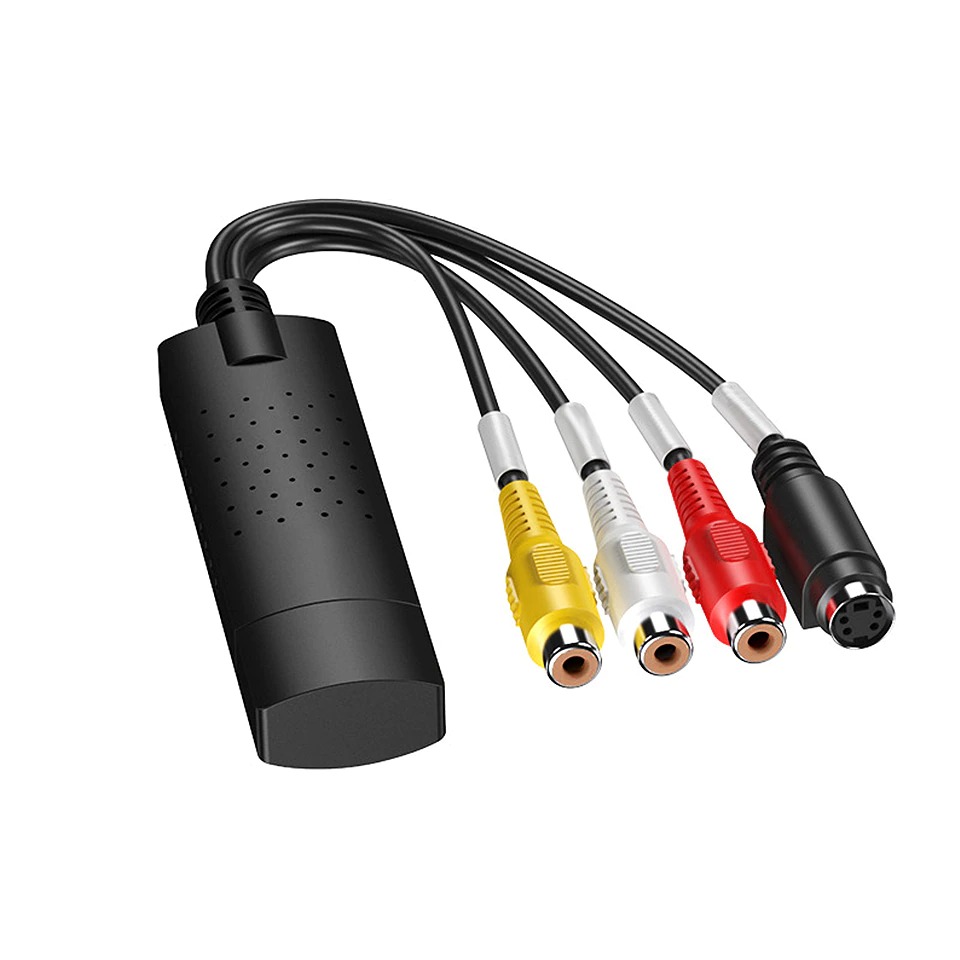 Portable USB 2.0 Video Audio TV Capture Card Adapter VHS To DVD PC HDD ...