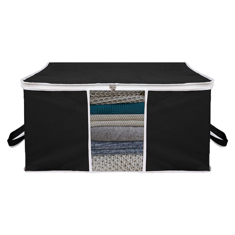 Two Way White Zipper Clothes Storage Bag 75 GSM Closet Organizers ...