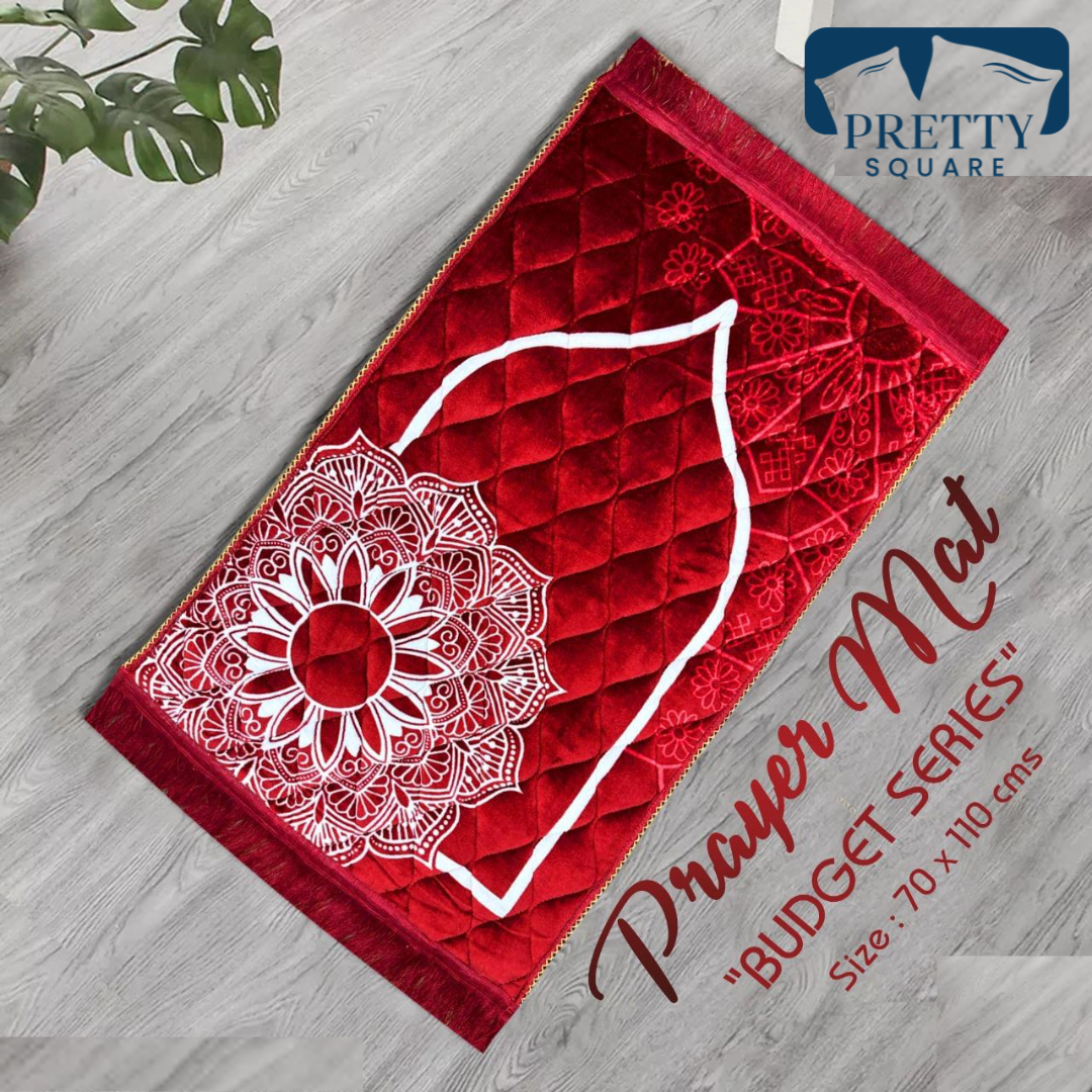 Jai Namaz Plush Velvet Prayer Mats Premium Orthopedic Foam Quilted ...