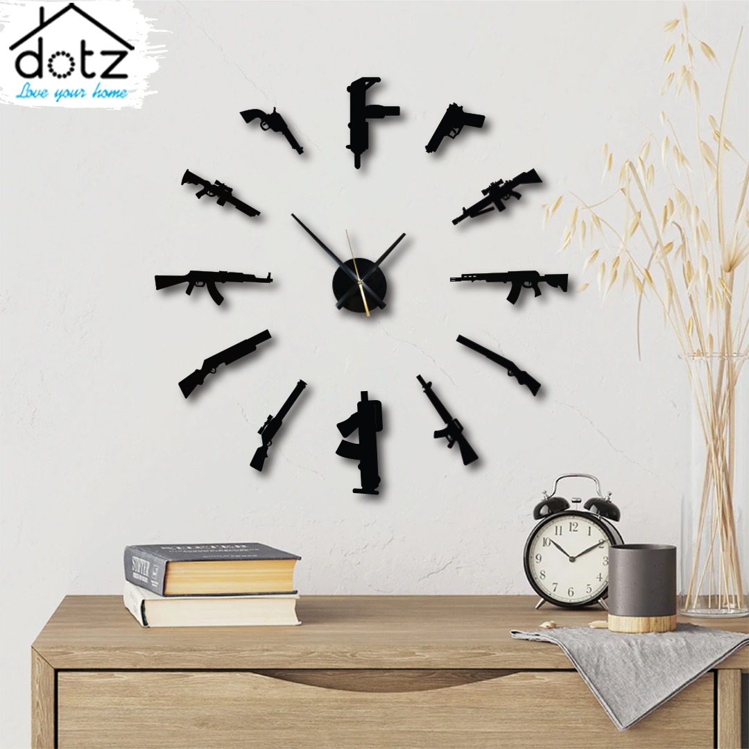 Dotz Brand 3D Gamer Wall Clock, DIY Clock, Watch for Men, Watch for ...