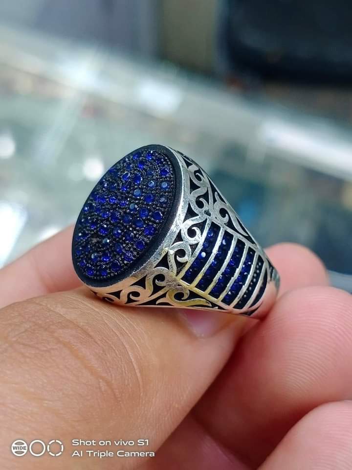 Turkish Stylish Stone Ring Turkish Design Rings For Men and Boys ...