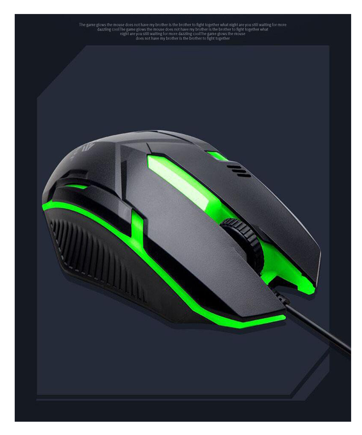 USB Wired Opticle Computer Laser RGB Gaming Mouse 7 Color Changing Big ...