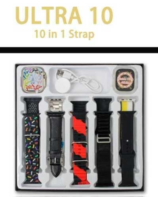 Ultra Smart Watch | 10 in 1 Straps | Super HD Display | BT Calling ...