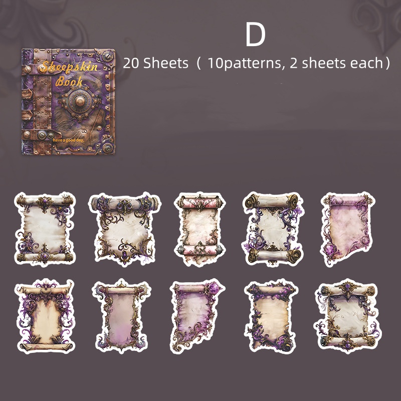 Panda Online 20PCS A Sheepskin Book Series Stickers Journal Diary ...