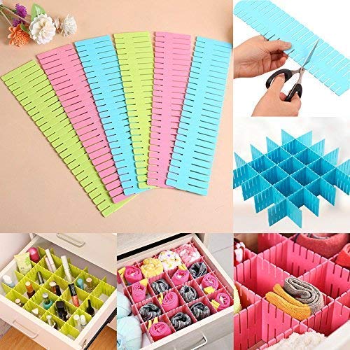 Adjustable Stretchable Interlocking Drawer Clapboard Divider/Grid ...