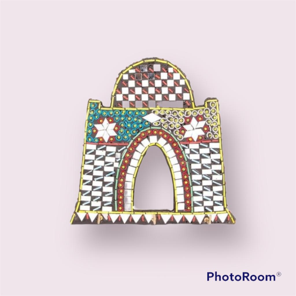 Hand Made Glass Work Quaid E Azam Mazar Key Holder The antique ...