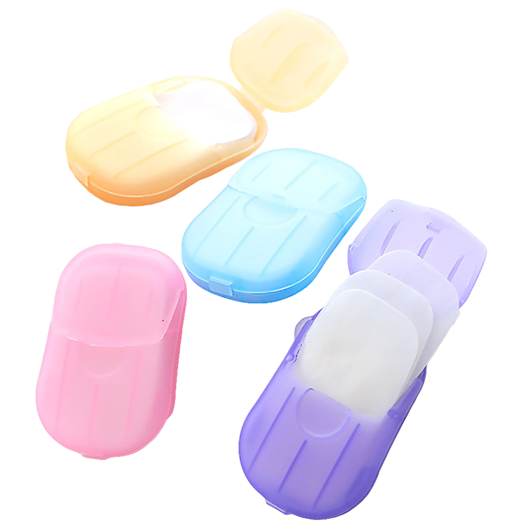 Pack of 4 Travel Soap Paper - Clean Scented Slice Sheets for Washing ...