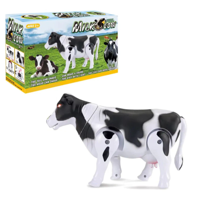 Battery Operated Milk Cow Toy - Realistic Simulation Cow | Daraz.pk
