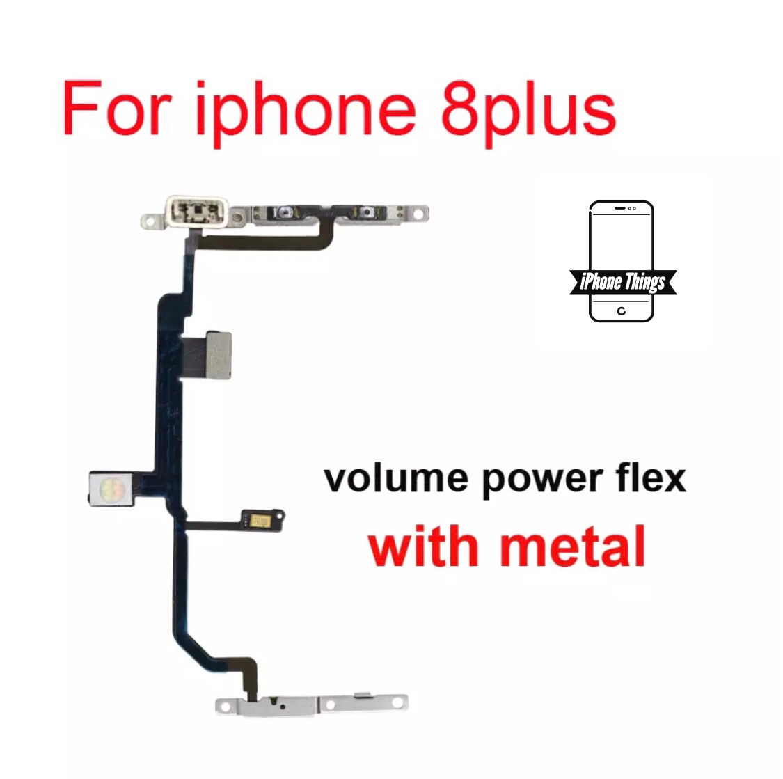 Power Flex For lPhone 7 Plus / lPhone 8 Plus Mute & Volume Button ...
