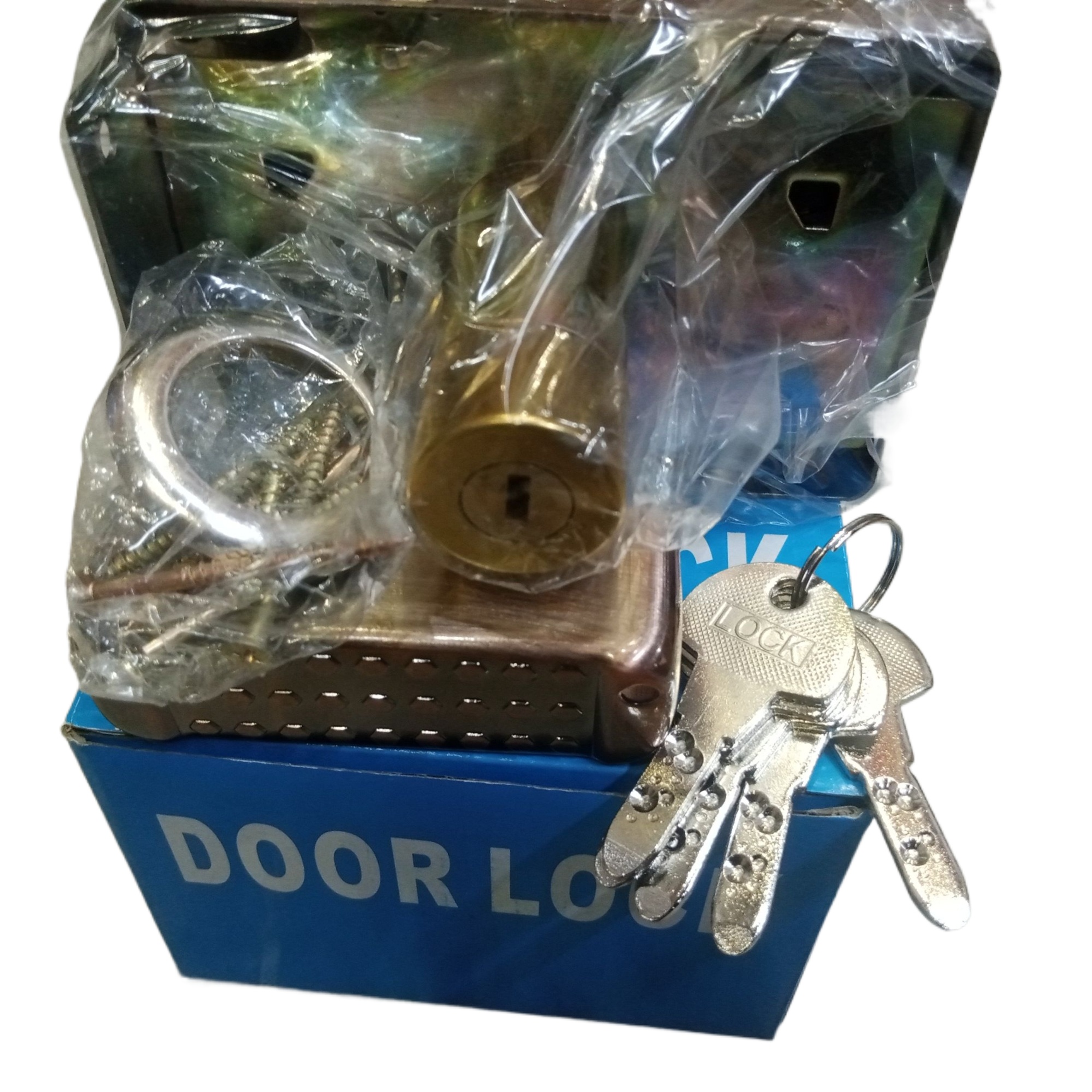 LT gate lock with 5 key(normal quality) | Daraz.pk