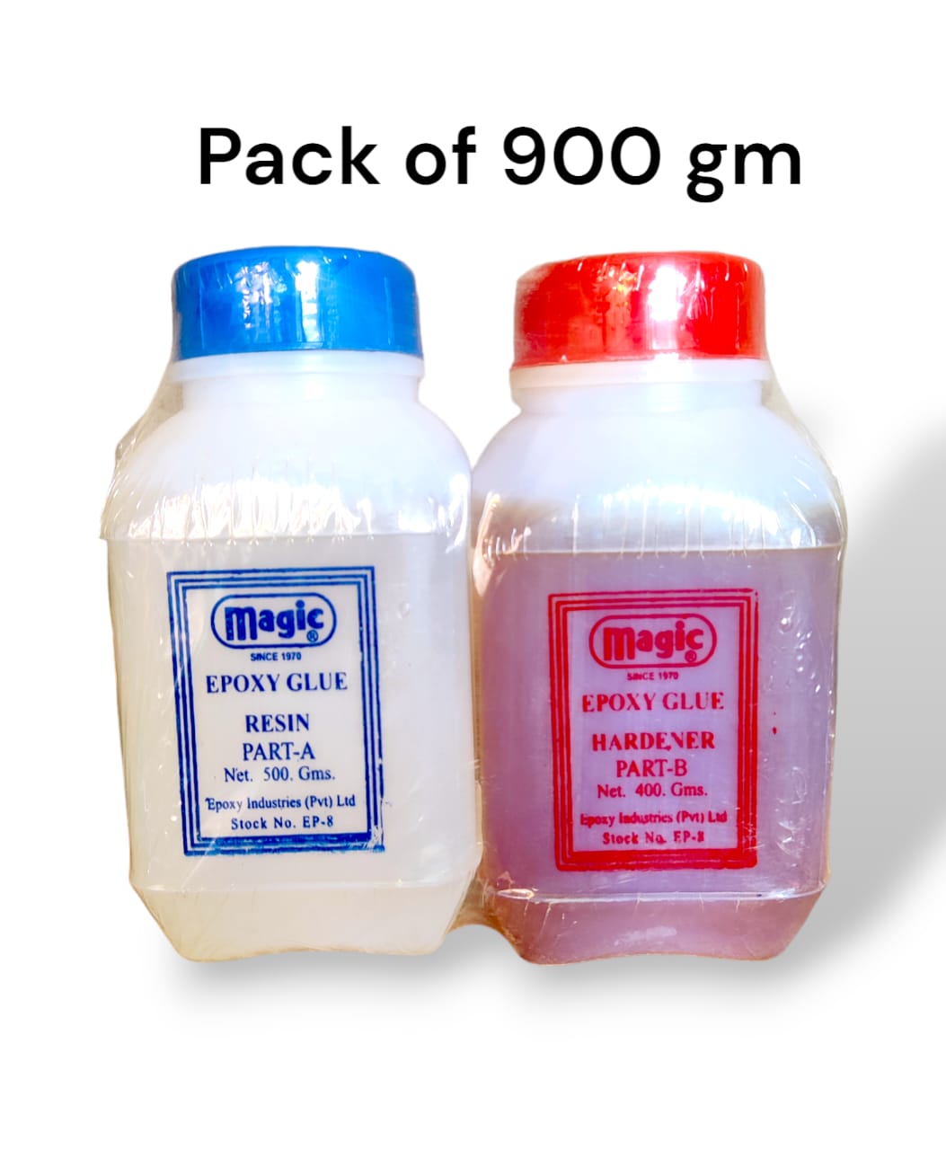 Magic Epoxy Resin and Hardner 180 Grams Packed in plastic bottles ...