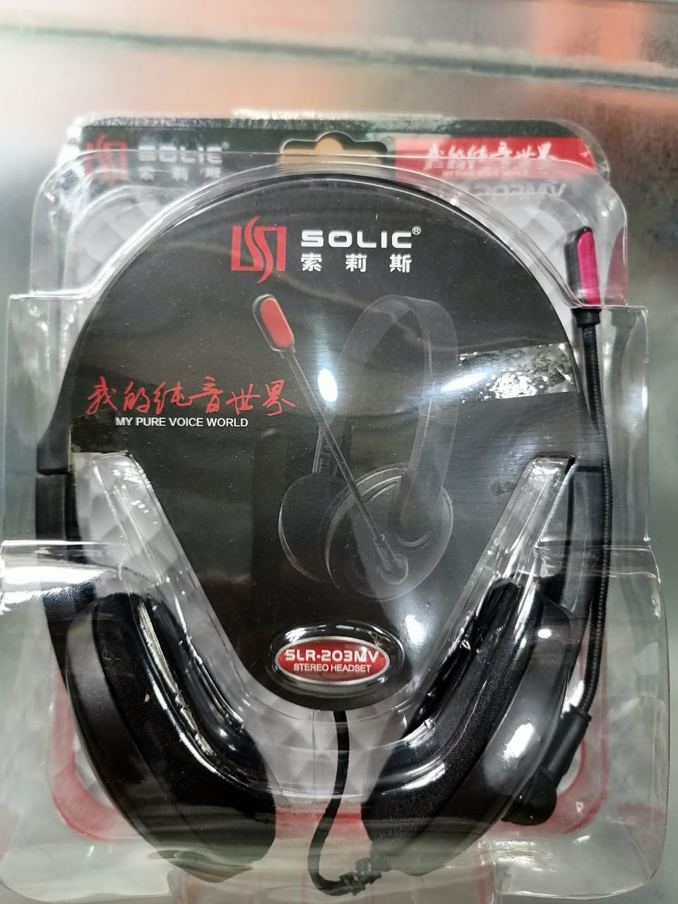 Solic SLR-SERIES Gaming Office Stereo Headphones With Earphone Mic ...