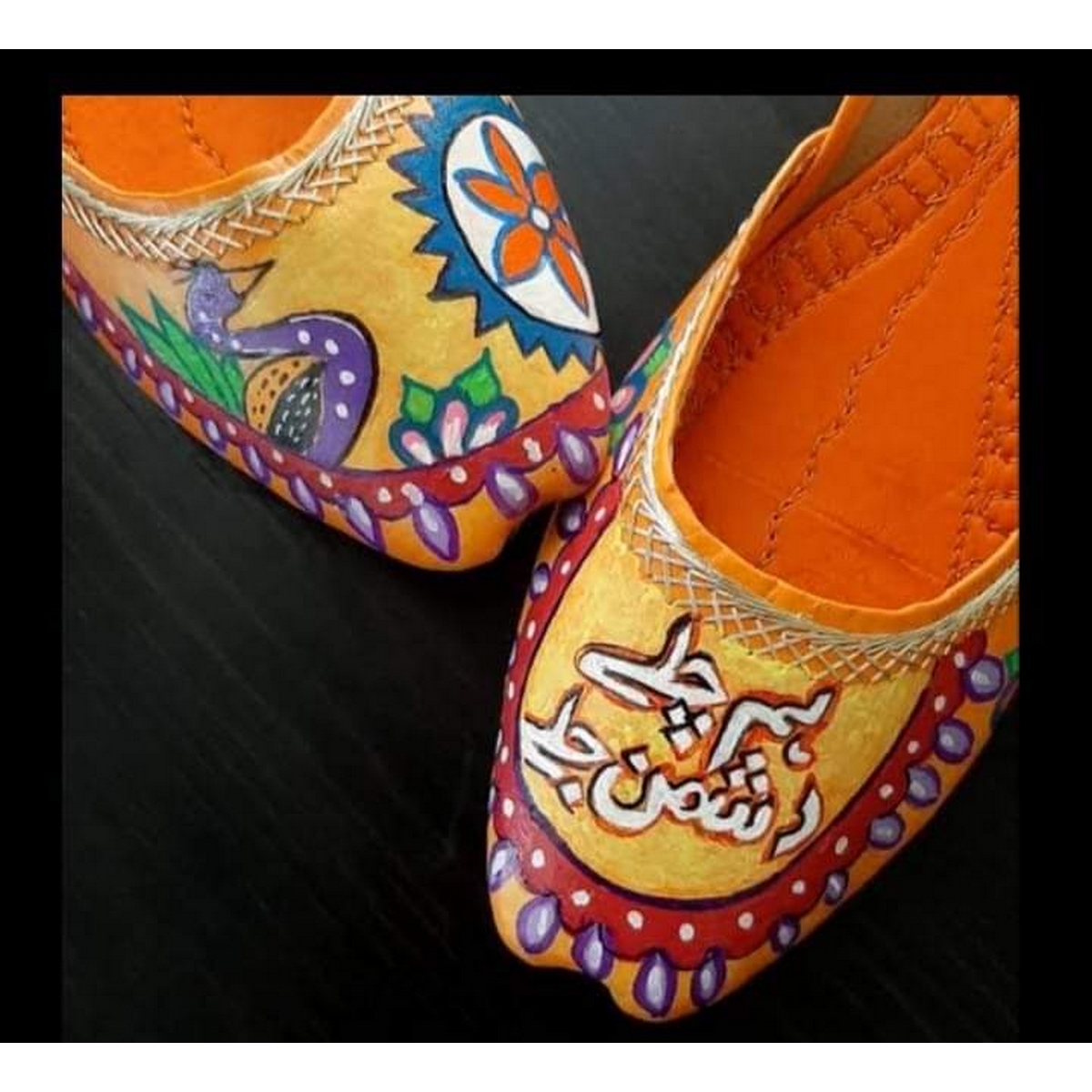 Hand Painted leather khussa – available in different colors | Daraz.pk