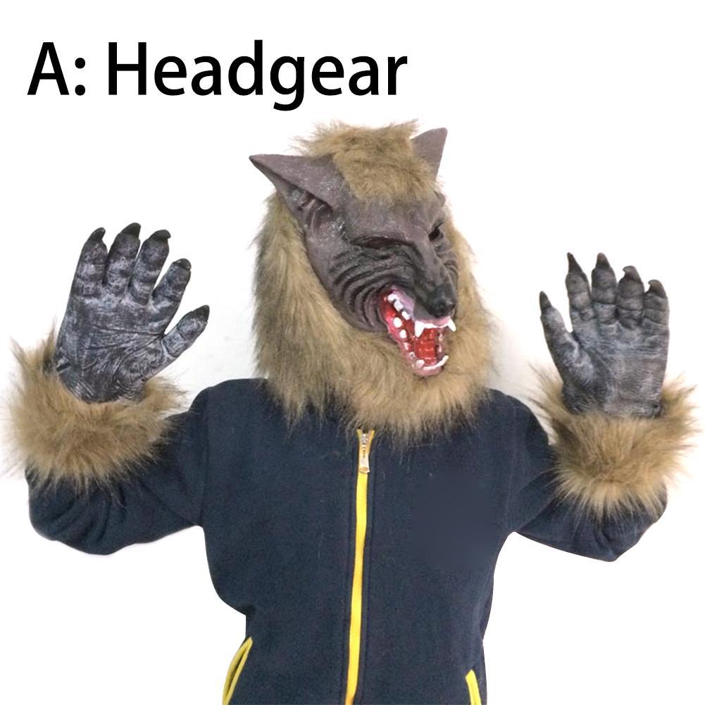 New wolf head Animal a ghost Halloween with M & scara Do and M match ...