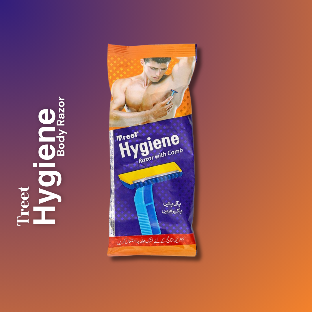 Treet Disposable Body Razor With Comb (4 Pack) | Hygiene Razor for Men ...