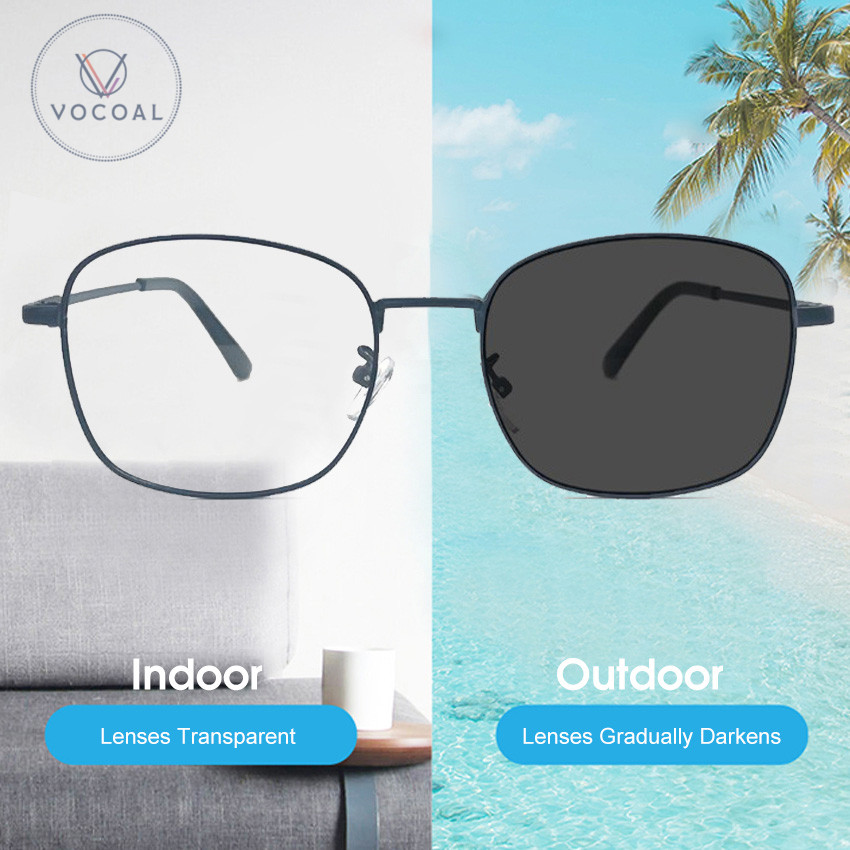 Vocoal Men Women Glasses Fashion Polarized Sunglasses Photochromic Auto ...
