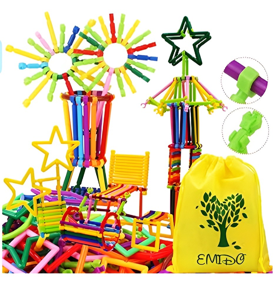 Building Toy Building Blocks Bars Different Shape Educational ...