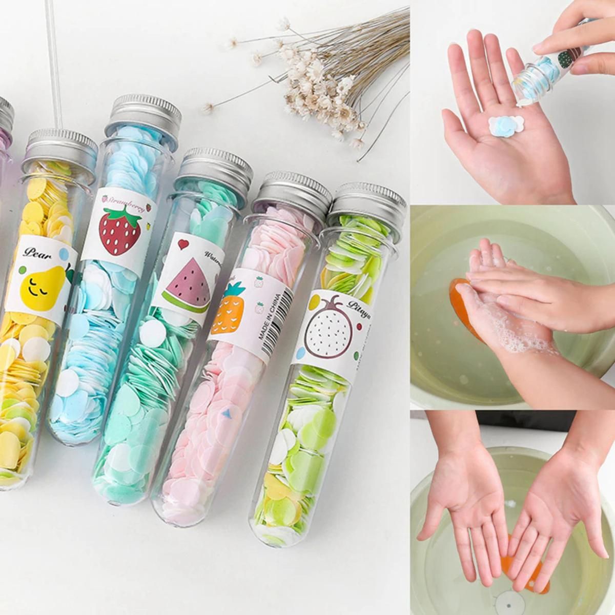 Original Portable Disposable Paper Soap Confetti Cleaning Washing Hand ...