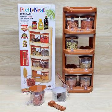 Masala Box Masala Rack Storage Rack Spice Container And Racks 4-tier ...