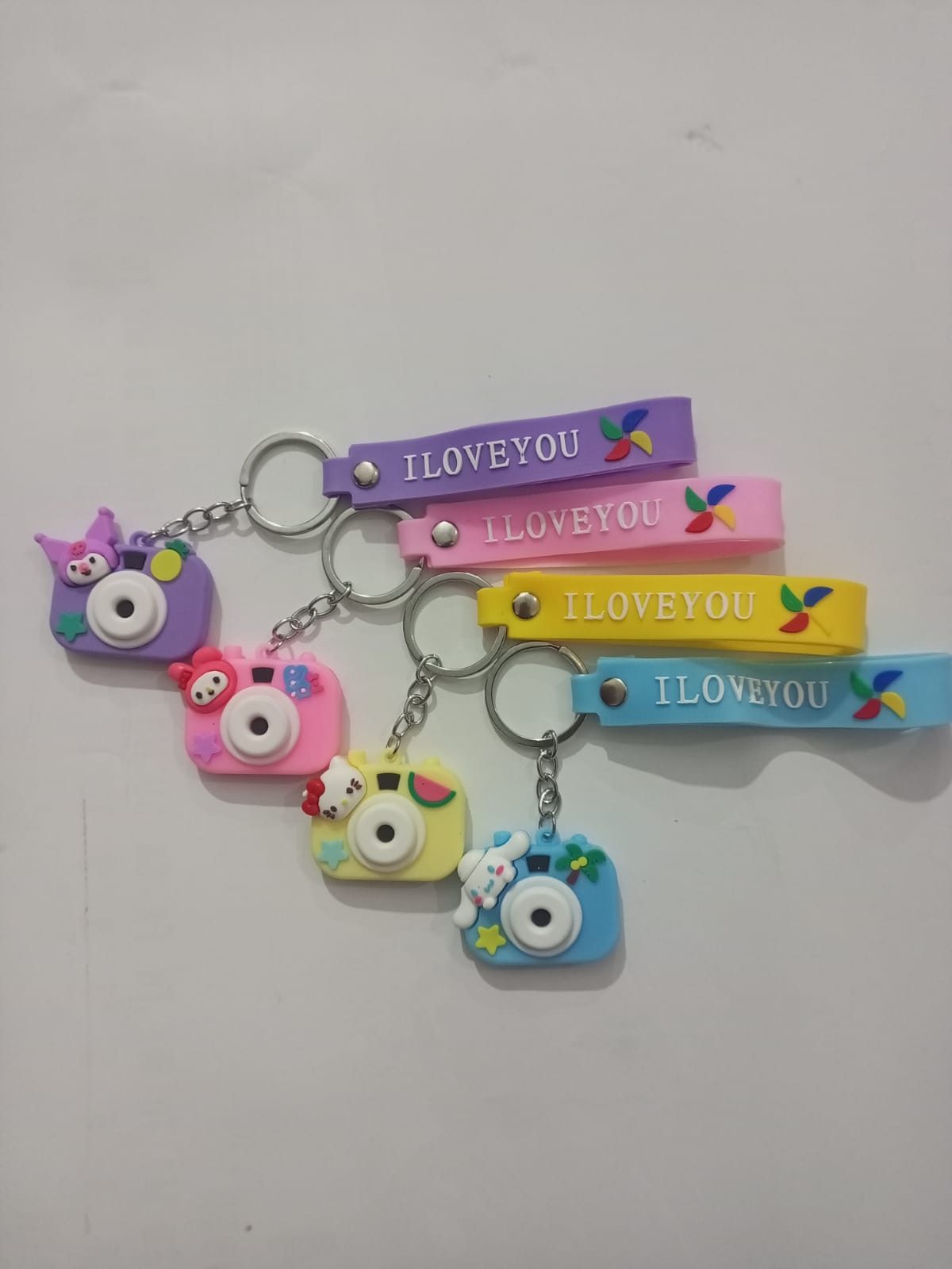 Cute Camera Lovely Keychain with strap silicon material high quality ...