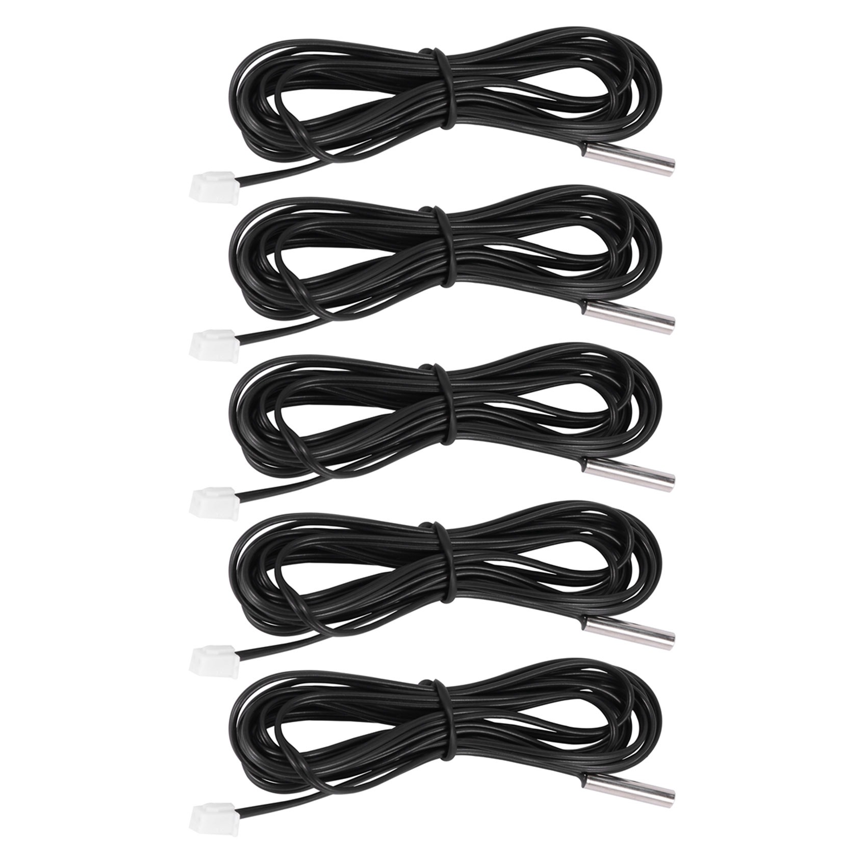 5X 2M NTC Thermistor Temperature Sensor Waterproof Probe Wire 10 K 1% ...