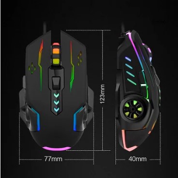 Gaming mouse Limeme with 6 Programmable Buttons - 7 light rgb gaming ...