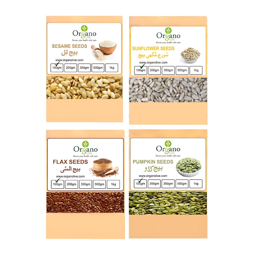 Seed cycle for PCOS kit 100 grams each, Original and Imported High ...